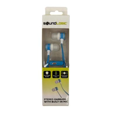 SoundLogic Wired Earbuds + Mic - Fisher Hawaii