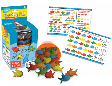 Dr. Seuss Counting Fish with Cups Manipulatives - Fisher Hawaii