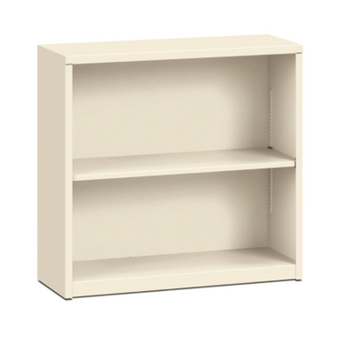 HON "Brigade" 2 Shelf Steel Bookcase - Putty - Fisher Hawaii