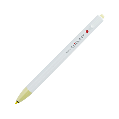Zebra ClickArt Retractable Felt Tip Marker, Bullet Point, Lemon ...