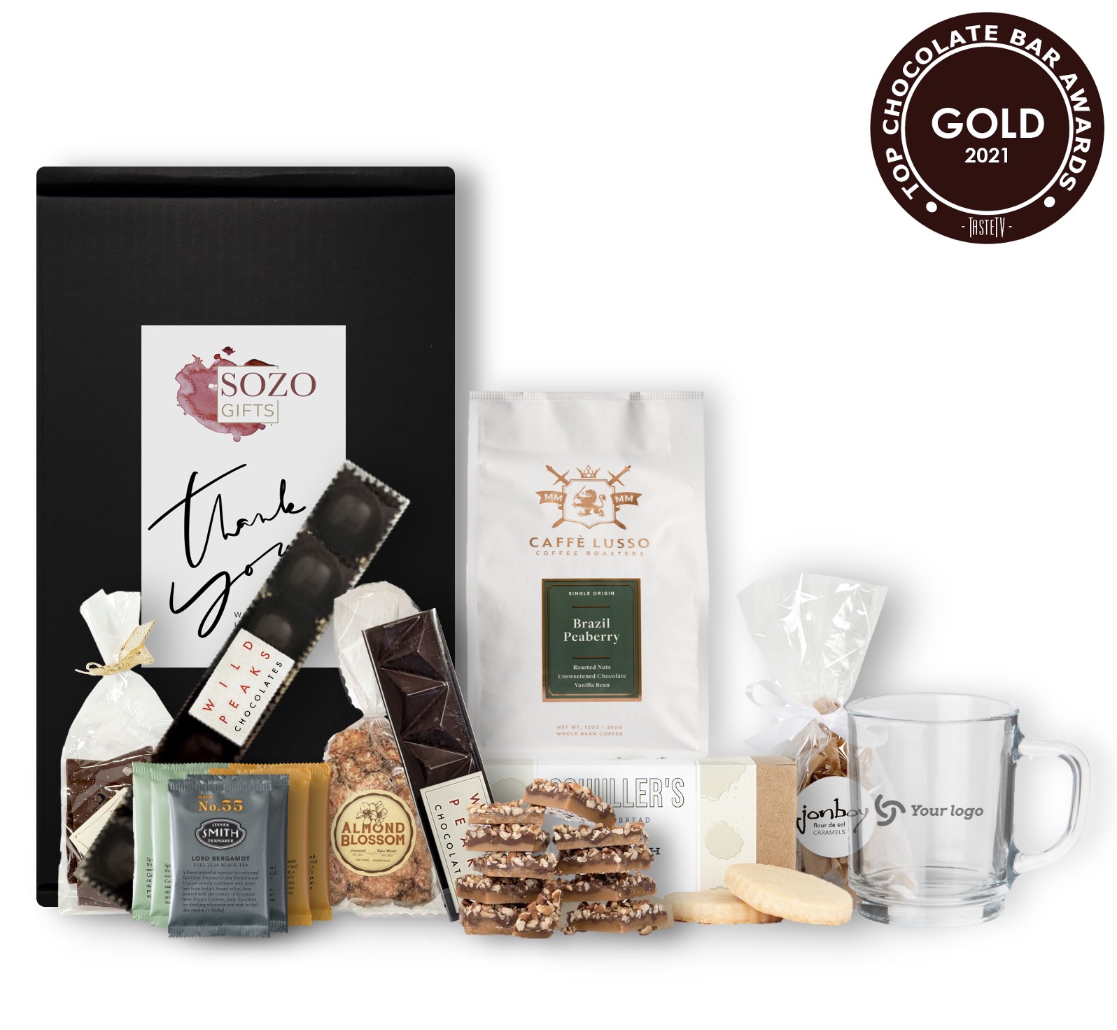PNW Coffee, Tea & Extravagant Treats Gift Box