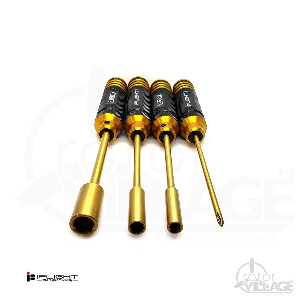 Titanium Plated Socket Driver Tool Kit - 4/5.5/8/3+mm - 4pcs - Rotor ...