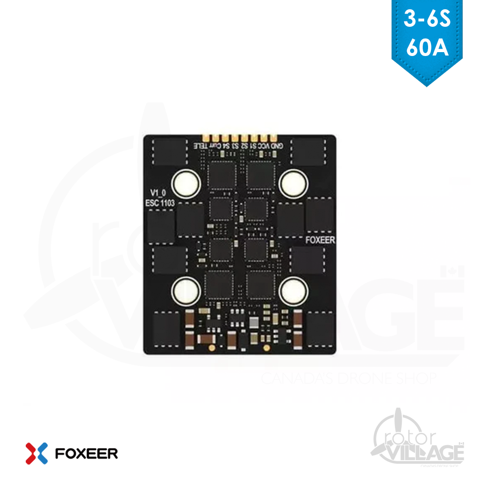 Foxeer Reaper F4 Slim Mini 128K 32Bit 60A 3-8S 20x20 4in1 ESC - Rotor ...