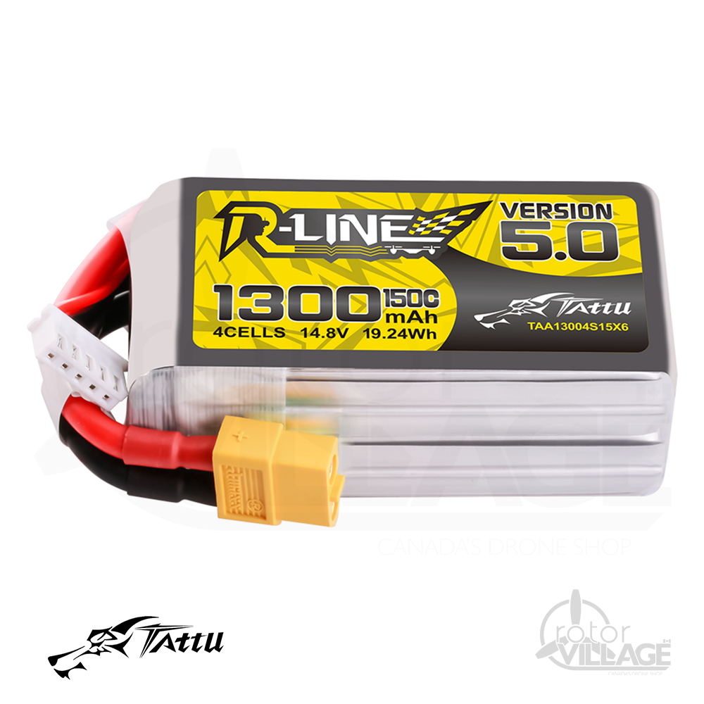 Tattu R-Line V5.0 1300mAh 4S 150C XT60 - Rotor Village