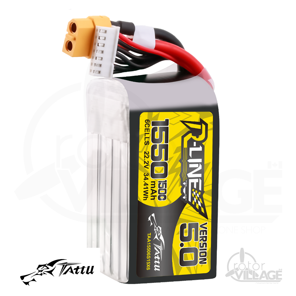 Tattu R-Line V5.0 1550mAh 6S 150C XT60 - Rotor Village