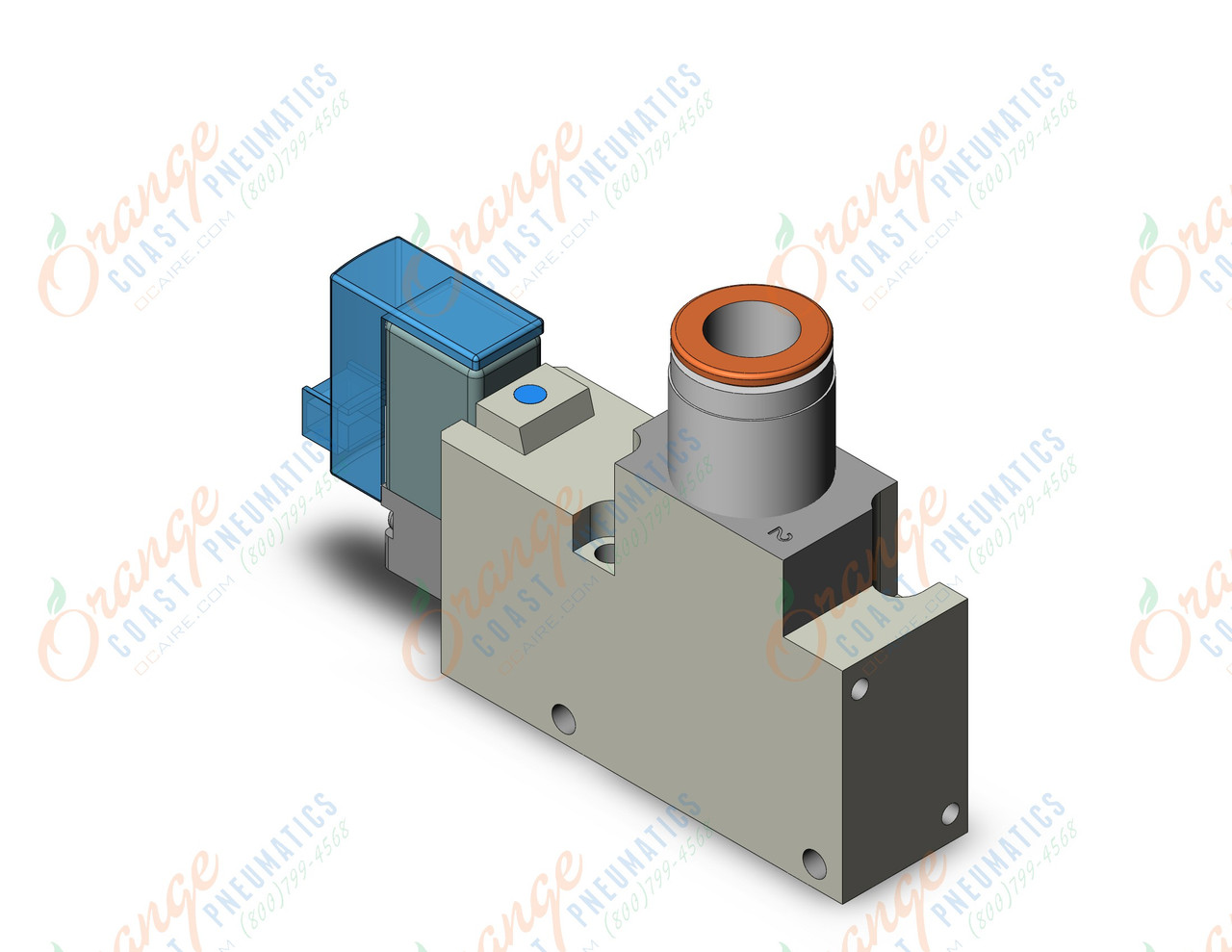 SMC VQZ312-3LO1-N11T valve, body ported (ac), VQZ300 VALVE, SOL 3-PORT*** - Orange Coast ...