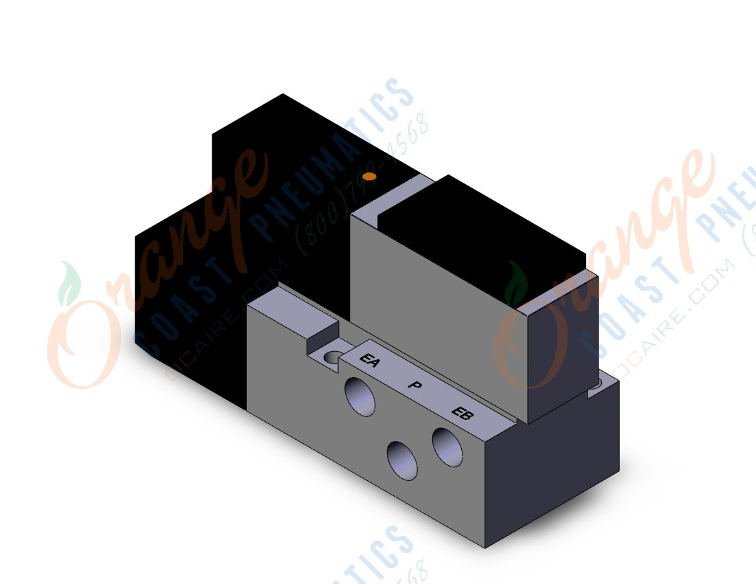 SMC VFS2100-3F-01T valve sgl plug-in base mt, VFS2000 SOL VALVE 4/5 ...