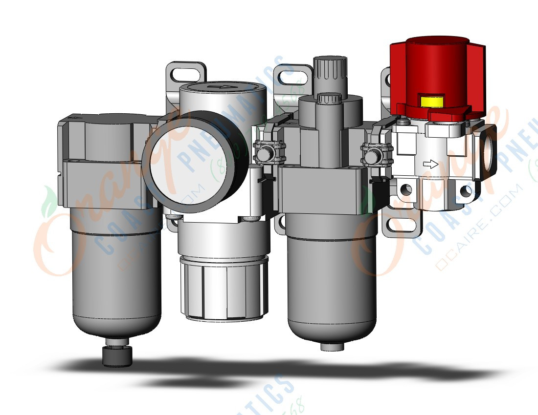 SMC AC20-N02G-V-Z-A ac mass pro 1/4 modular (npt), AC MASS PRO - Orange ...