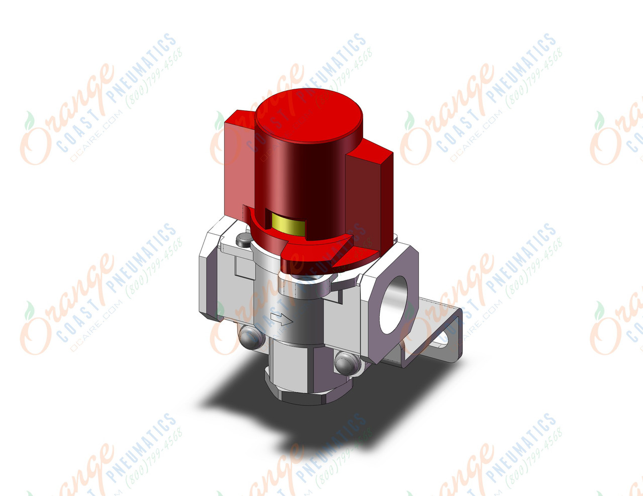 SMC VHS3510-03A-BS double action relief valve, VHS HAND VALVE - Orange ...