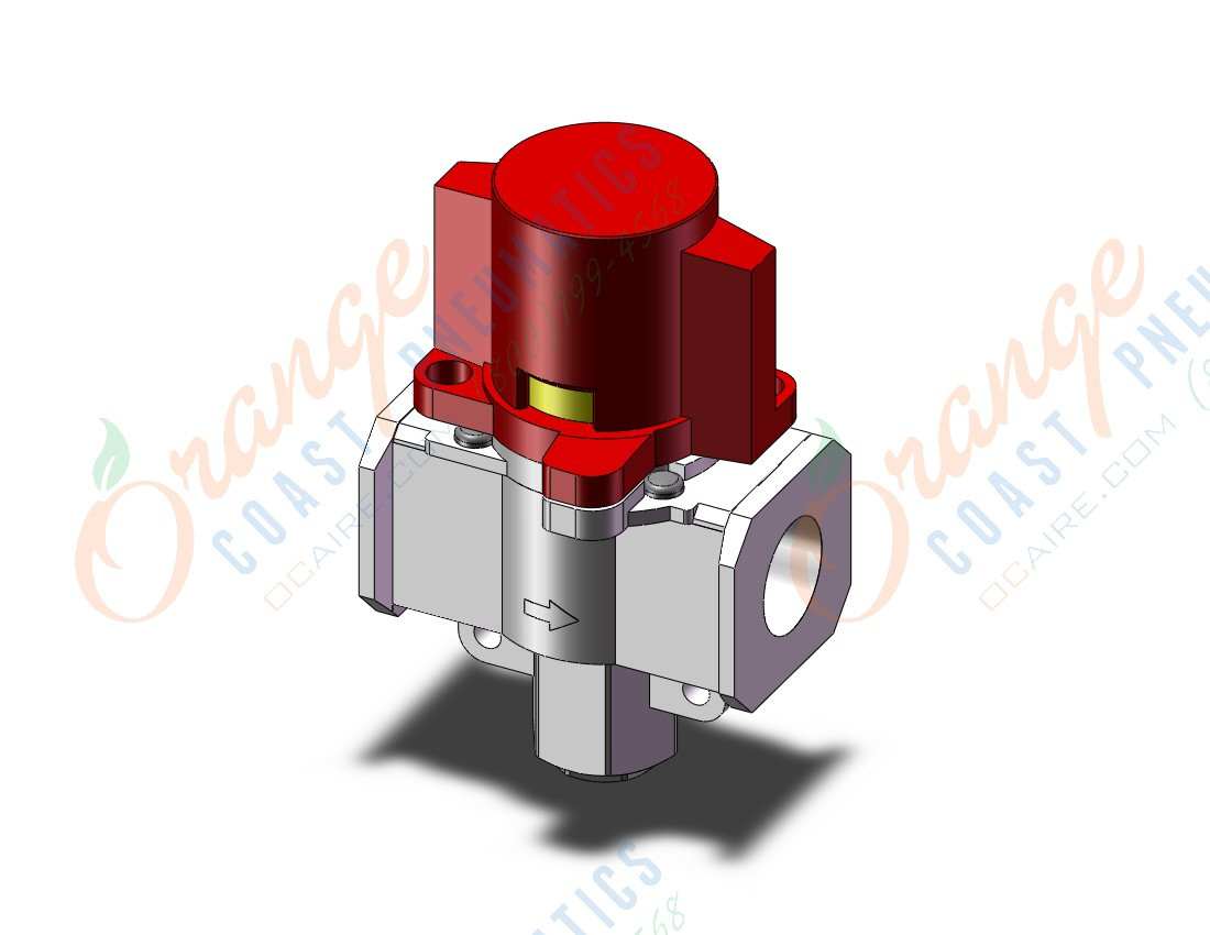 SMC VHS5510-06A-S double action relief valve, VHS HAND VALVE - Orange ...