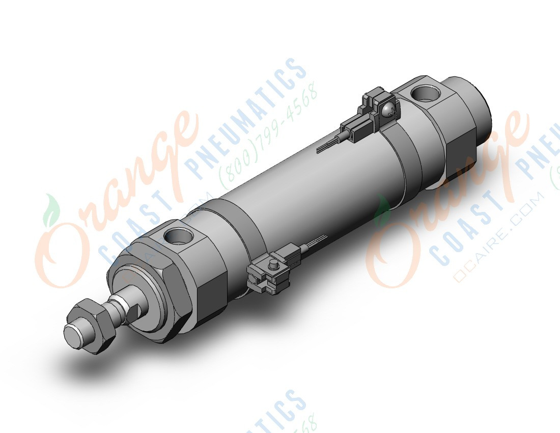 SMC CDM2B32-75Z-M9NL cylinder, CM2/CM3 ROUND BODY CYLINDER - Orange ...