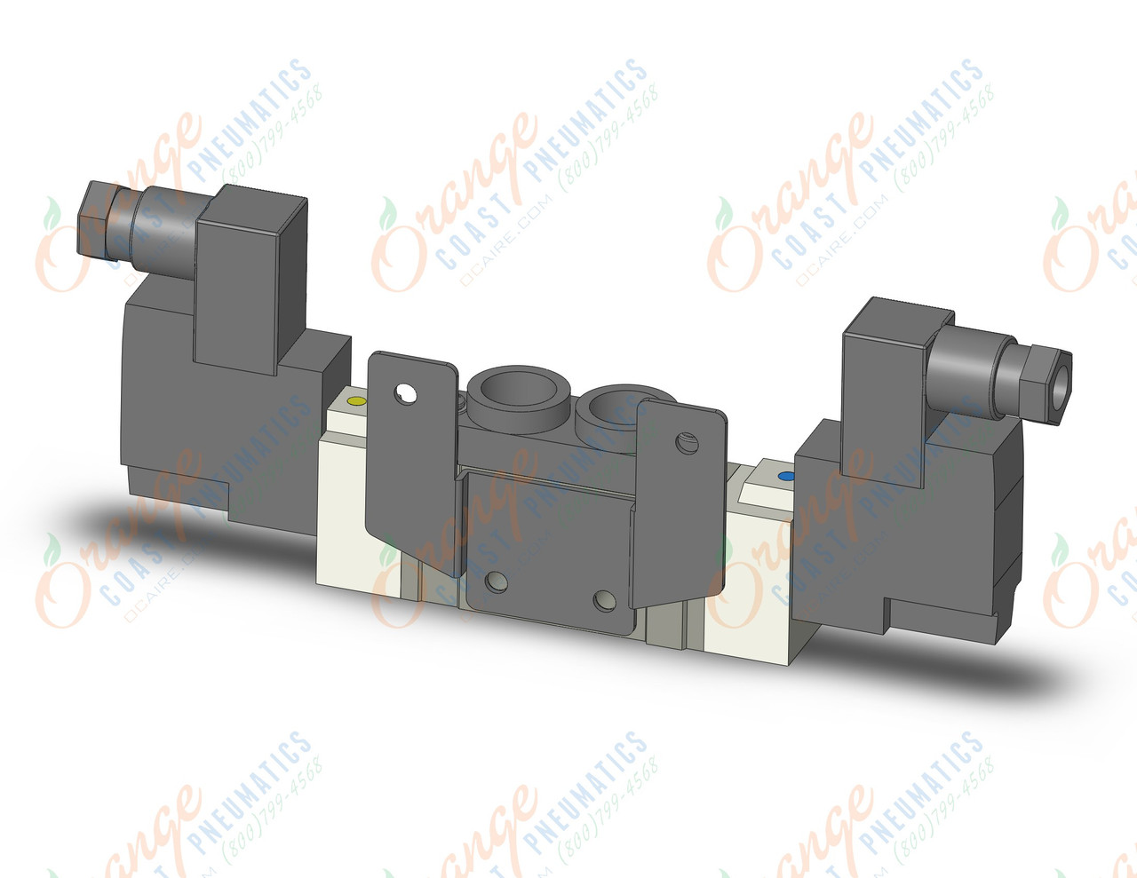 SMC SY7220-3D-02F-F2 valve, dbl sol, body pt, din, SY7000 SOL/VALVE ...