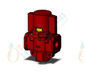 SMC VHS30-02A-X1 single action relief valve, VHS HAND VALVE - Orange ...