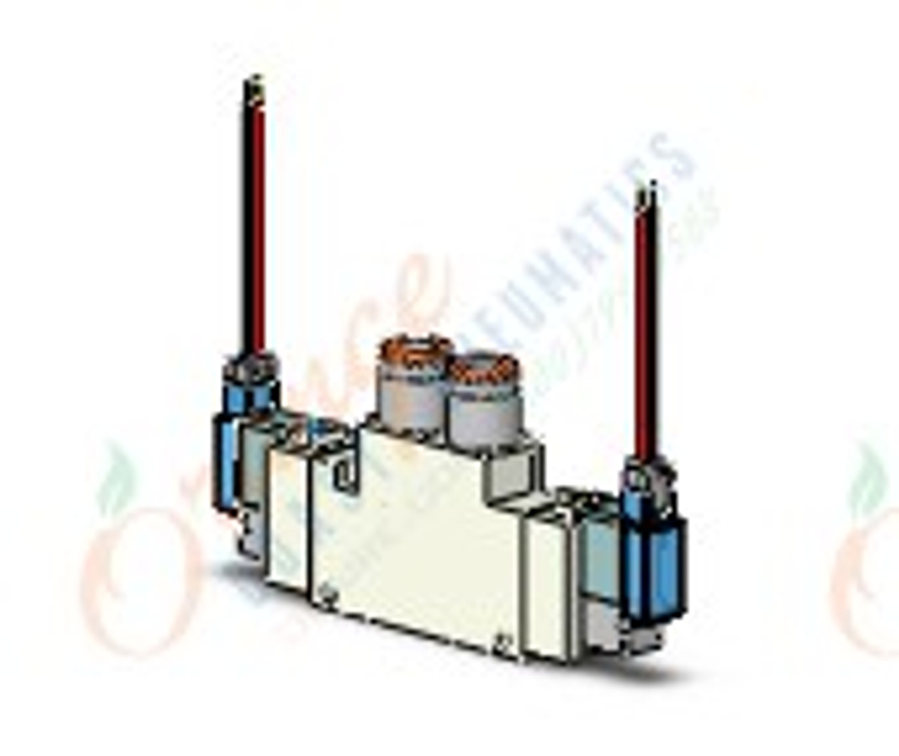 SMC VQZ3220B-5M1-C8 valve, body ported (dc), VQZ3000 VALVE, SOL 4/5-PORT - Orange Coast ...