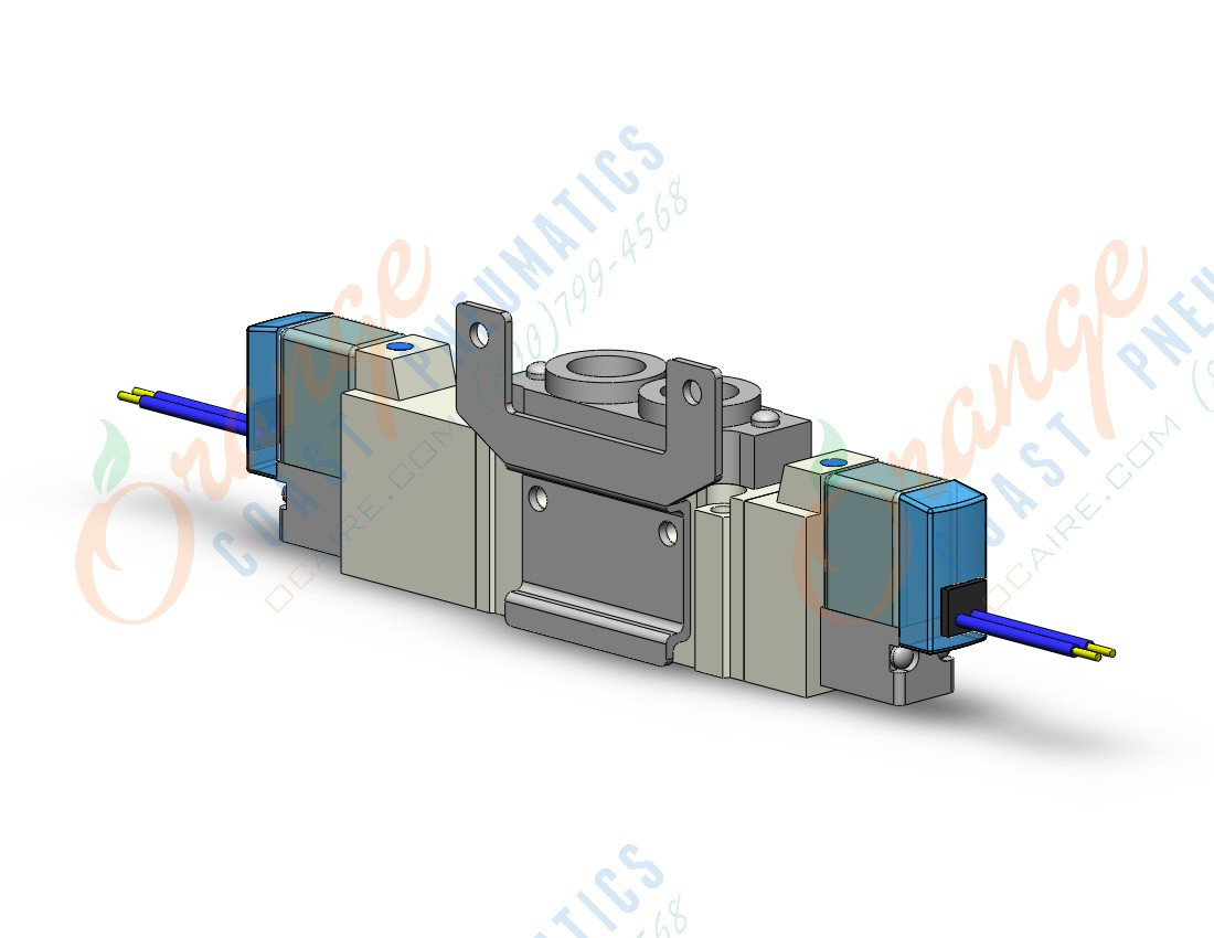 SMC SY5320-2GZ-01-F2 valve, dbl sol, body pt (ac), SY5000 SOL/VALVE ...