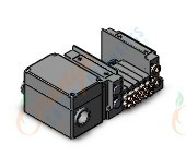 SMC SS5Y3-10TC-05U-N7 ss5y3 5 sta manifold base, 4/5 PORT SOLENOID ...