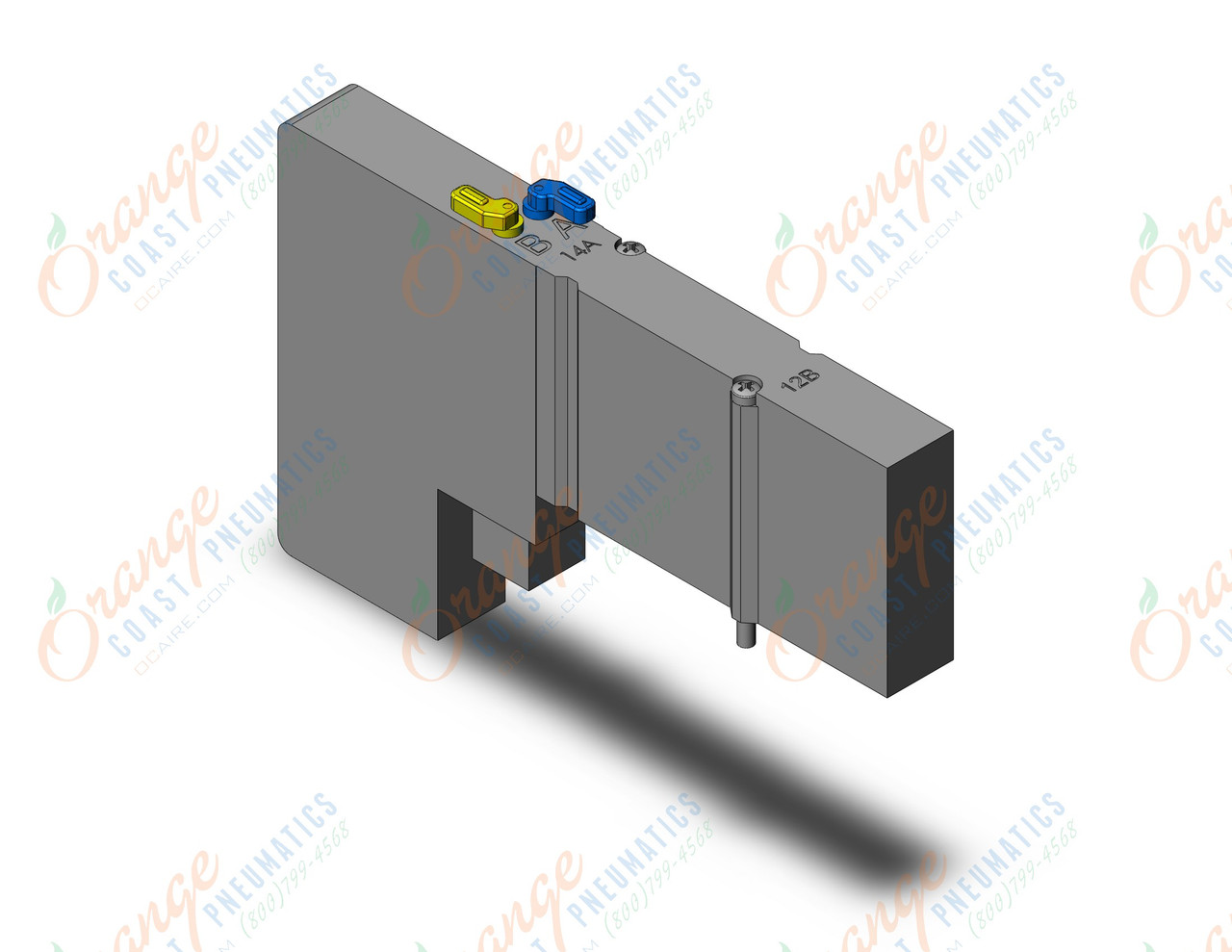 SMC SY3400-5UE1 valve, 5 port solenoid, 4/5 PORT SOLENOID VALVE ...