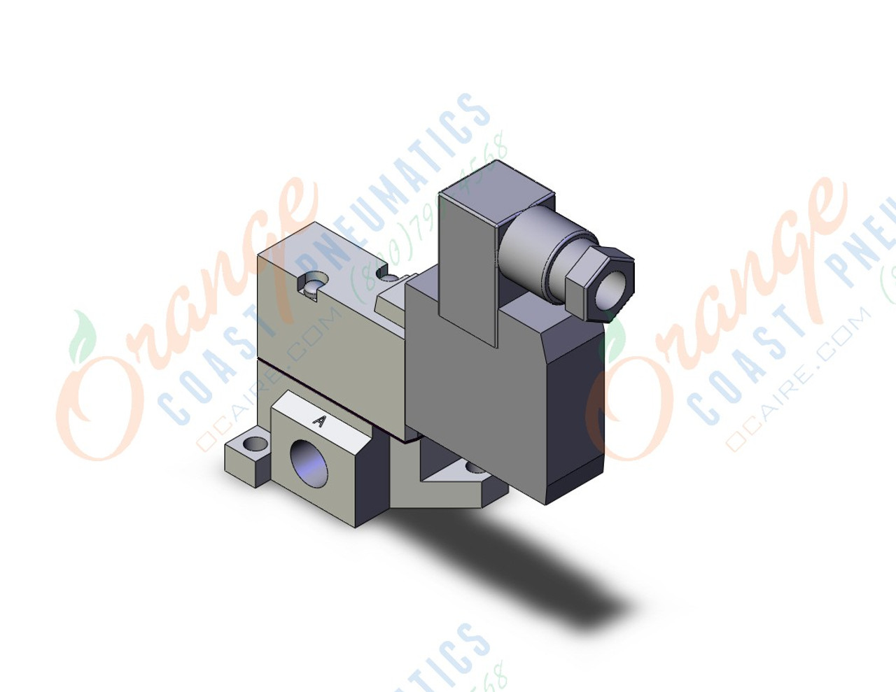 SMC SYJ514-5DZ-01 valve, sol, base mt (dc), SYJ500 SOLENOID VALVE 3/PORT*** - Orange Coast ...