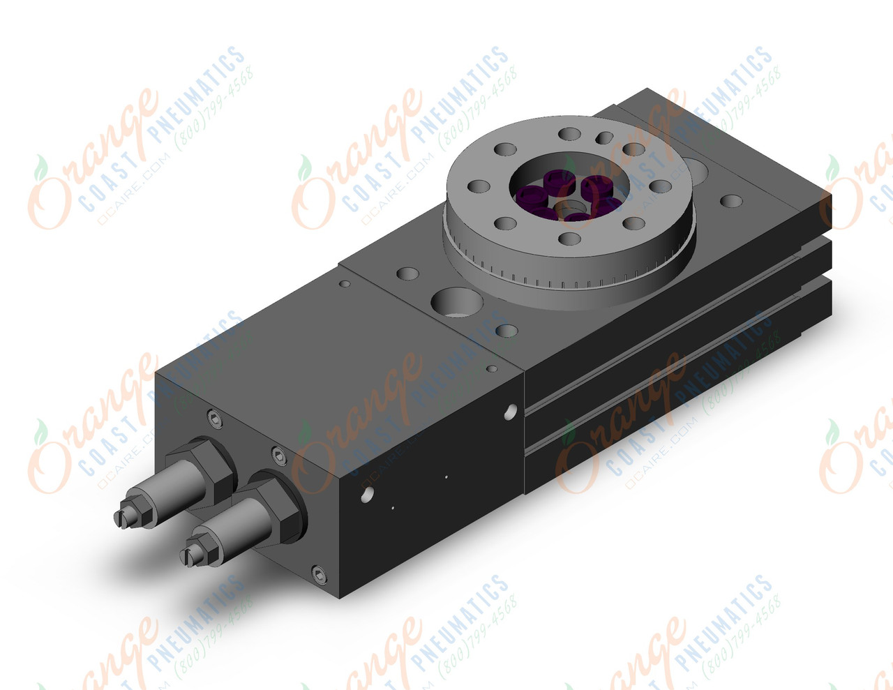 SMC MSZB30A 3-position, rotary, basic, MSQ ROTARY ACTUATOR W/TABLE ...