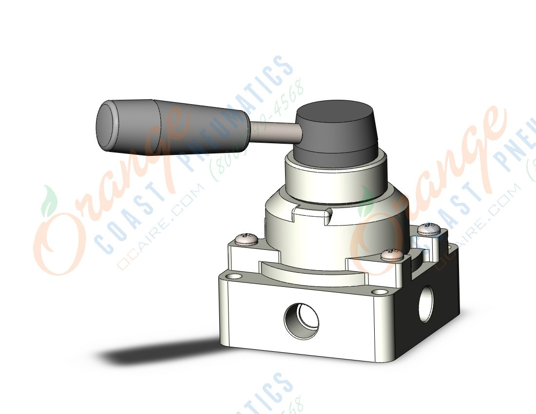 SMC VH302-N02-R hand valve. 3/8 npt. reverse, VH HAND VALVE - Orange Coast Pneumatics - LIVE STORE