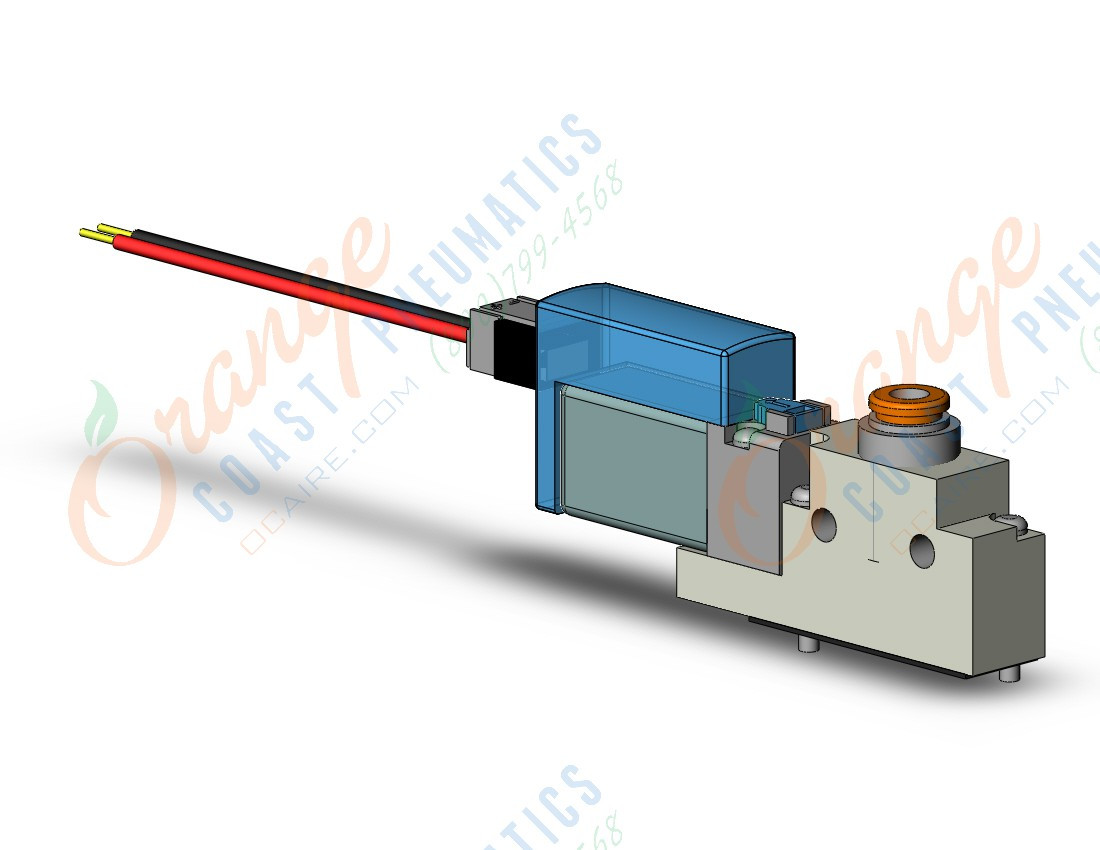 SMC VQZ115-1L1-C4 valve, body ported (ac), VQZ100 VALVE, SOL 3-PORT ...