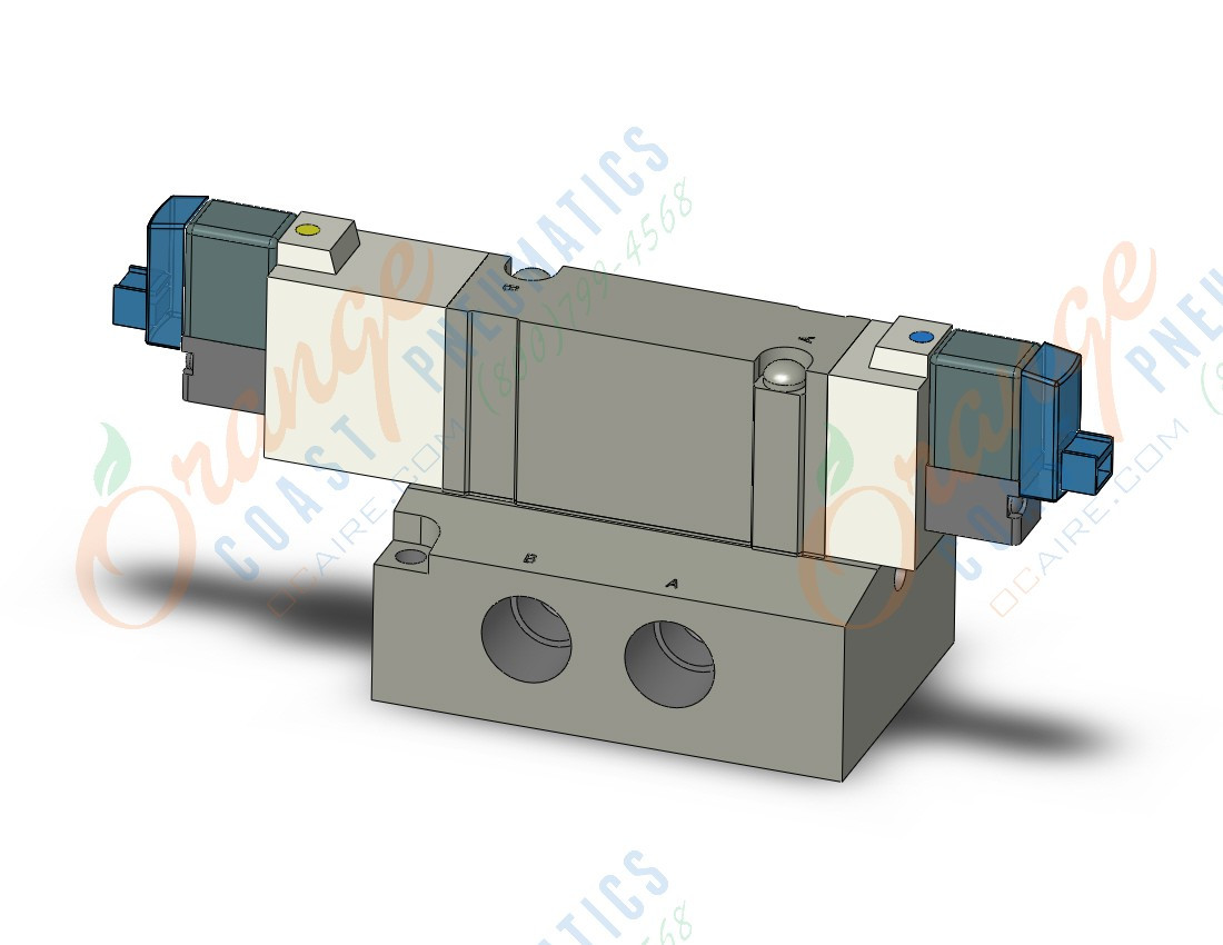 SMC SY7340-5LOZ-02 valve, dbl sol, base mt (dc), SY7000 SOL/VALVE ...