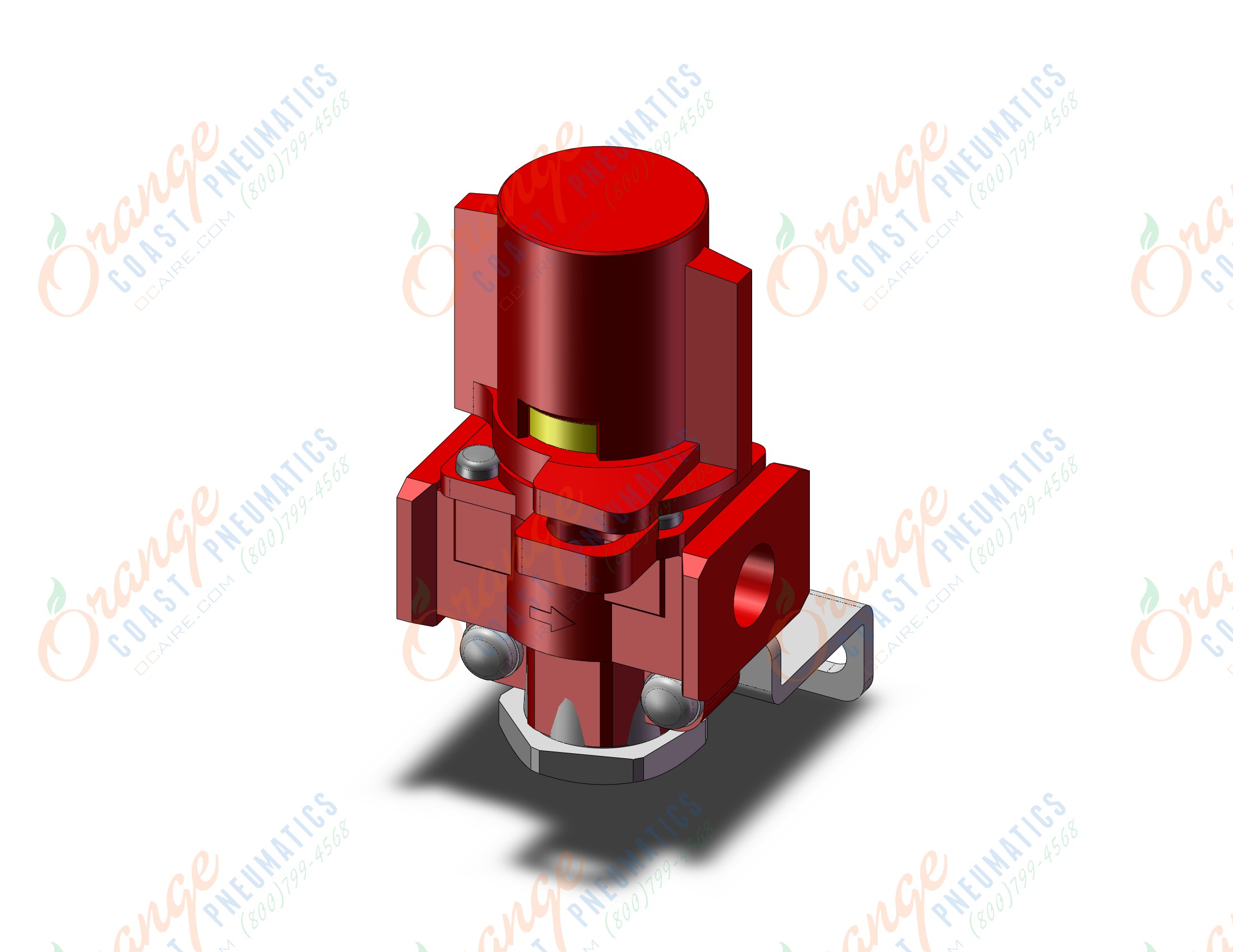 SMC VHS2510-N01B-BS-Z-X1 vhs body pt 1/8npt, VHS HAND VALVE - Orange ...