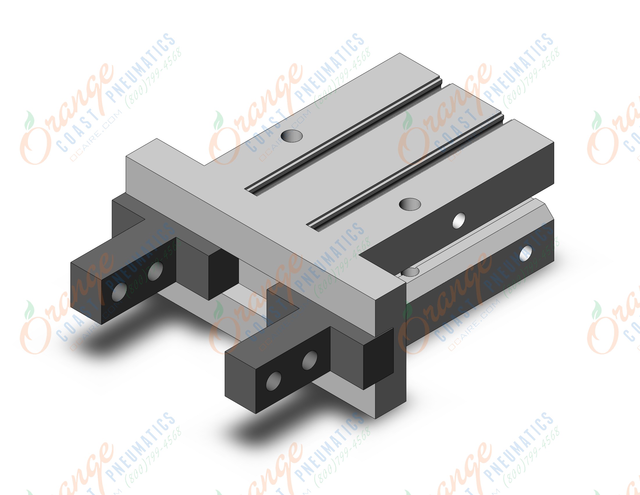 SMC MHZ2-32S gripper parallel type, MHZ2 GRIPPER, PARALLEL - Orange ...