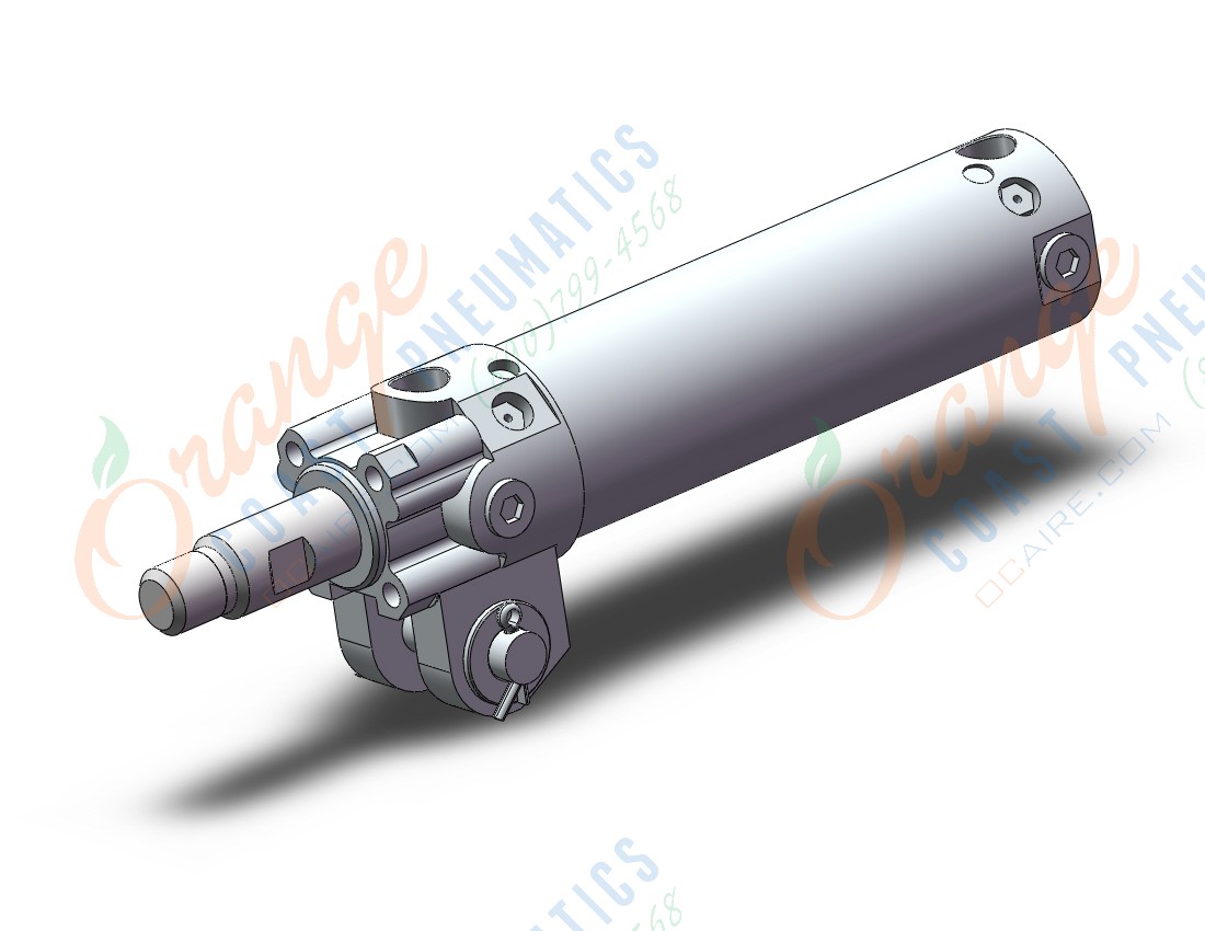 SMC CK1A40-100Z 40mm ck clamp cylinder, CK CLAMP CYLINDER - Orange ...