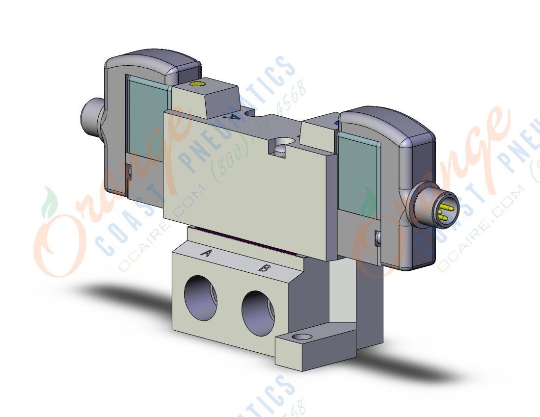 SMC SYJ5240-5WOZ-01 valve, dbl sol, SYJ5000 SOLENOID VALVE 5/PORT ... SMC SYJ5240-5WOZ-01 valve, dbl sol, SYJ5000 SOLENOID VALVE 5/PORT ...