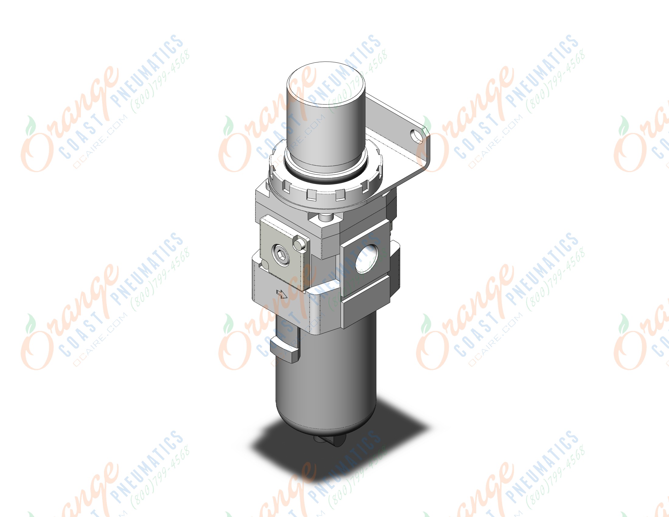 SMC AW30-N02B-Z-B filter regulator, modular, AW MASS PRO - Orange Coast ...
