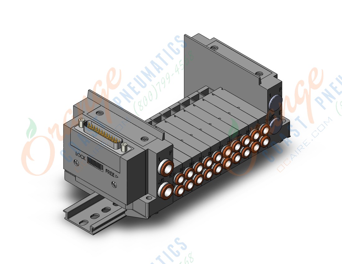 SMC SS5Y3-10F1-10D-C6D manifold, NEW SY3000 MFLD - Orange Coast ...