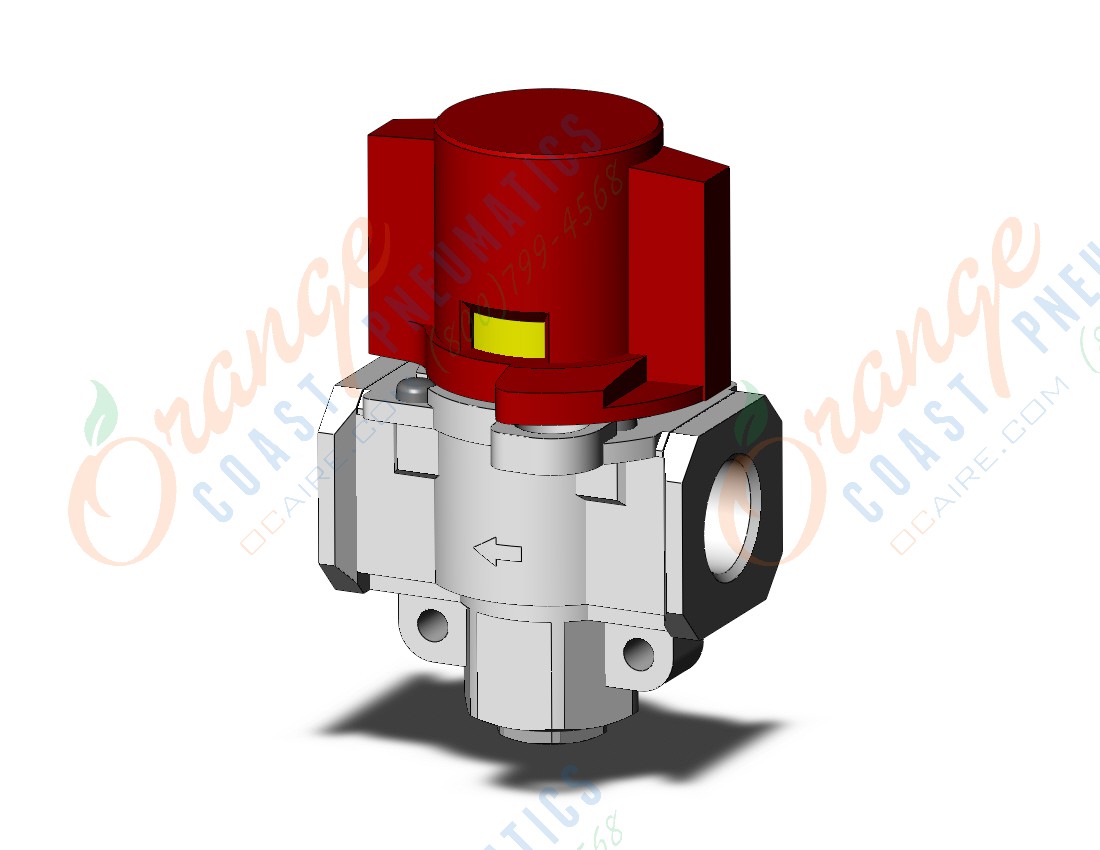 SMC VHS30-03B-S-R single action relief valve, VHS HAND VALVE - Orange ...