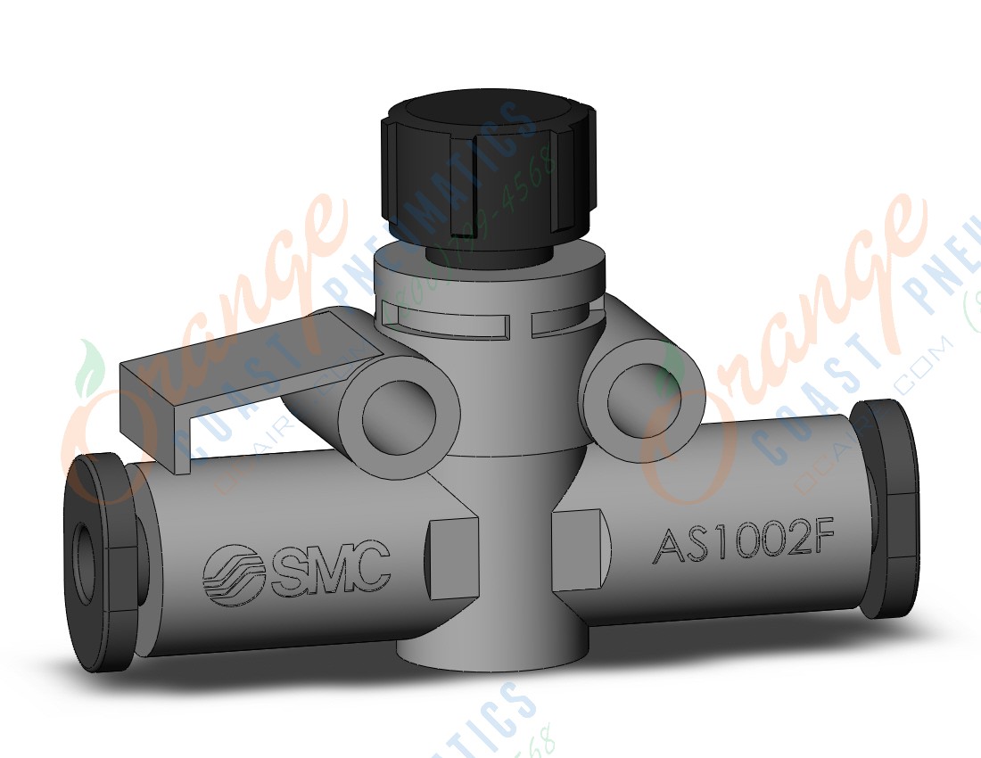 SMC AS1002F-23A speed control, inline, FLOW CONTROL W/FITTING - Orange ... SMC AS1002F-23A speed control, inline, FLOW CONTROL W/FITTING - Orange ...