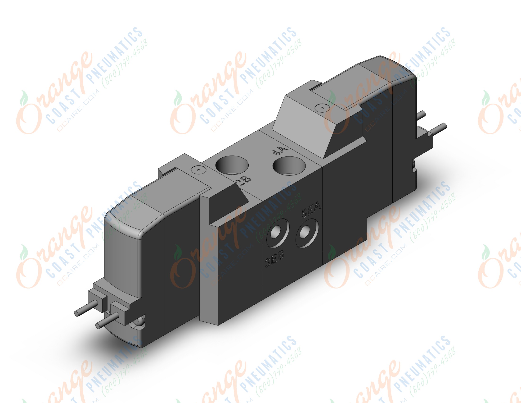 SMC VF1220K-3H1-01N pilot operated 5 port solenoid valve, 4/5 PORT ...