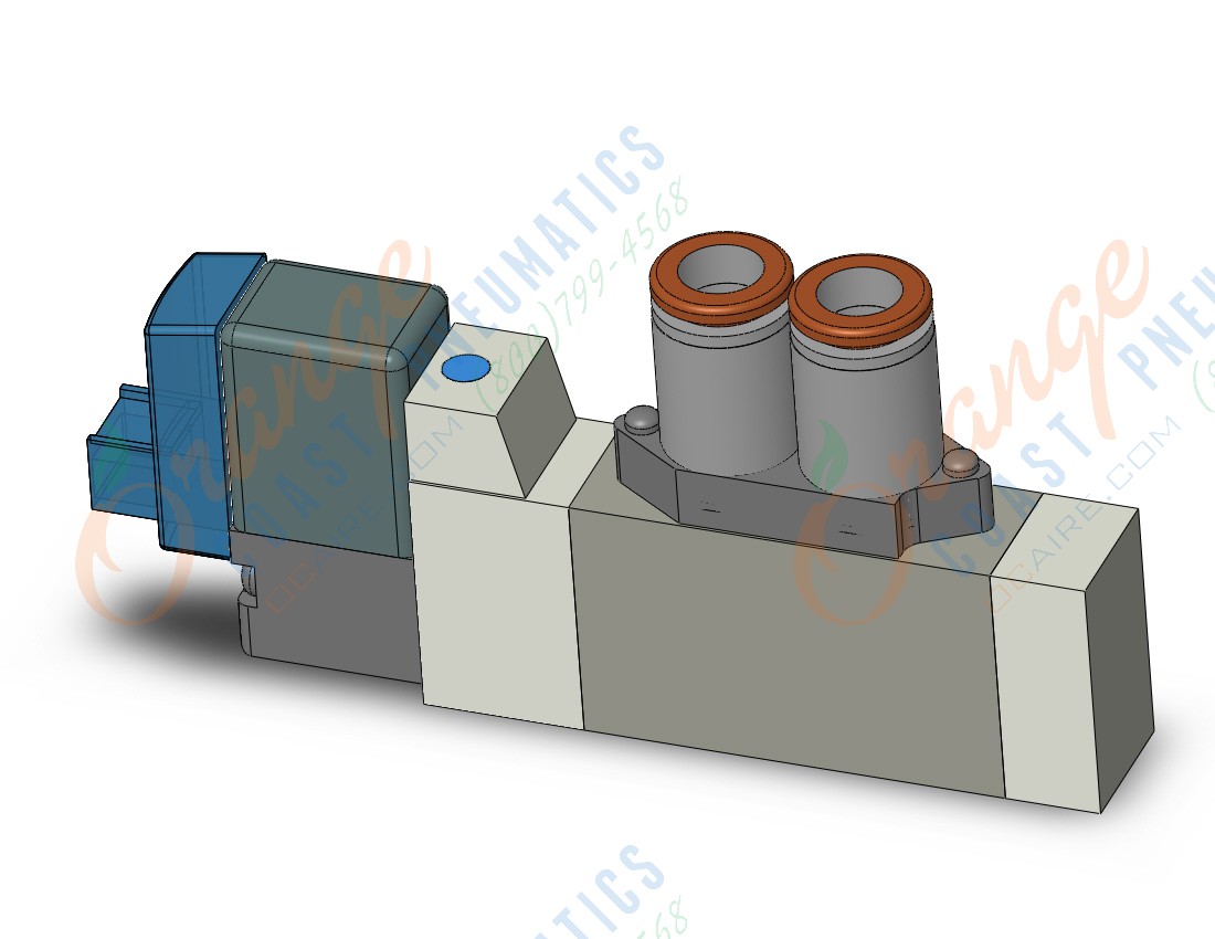 SMC SY3160-5LO-C6 valve, sgl sol, cassette (dc), 4/5 PORT SOLENOID ...