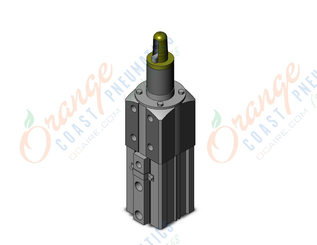 SMC CLKQPKD50-195RAH cylinder, pin clamp, PIN CLAMP CYLINDER - Orange ...