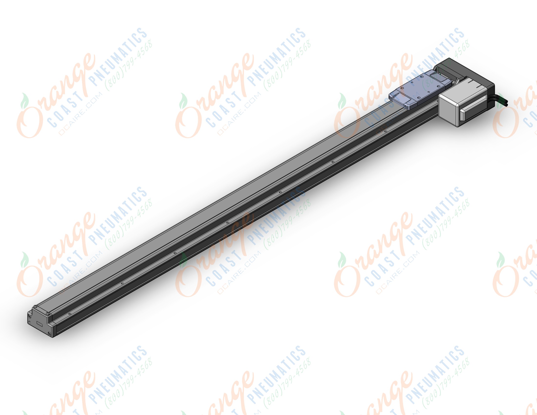 SMC LEFS25LAA-800N-6P5D ball screw drive actuator, servo motor ...
