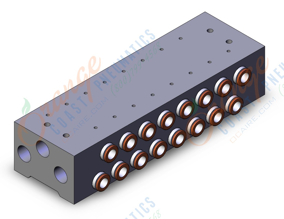 SMC SS5YJ7-42-08-N9 syj 5 port valve manifold, 4/5 PORT SOLENOID VALVE ...