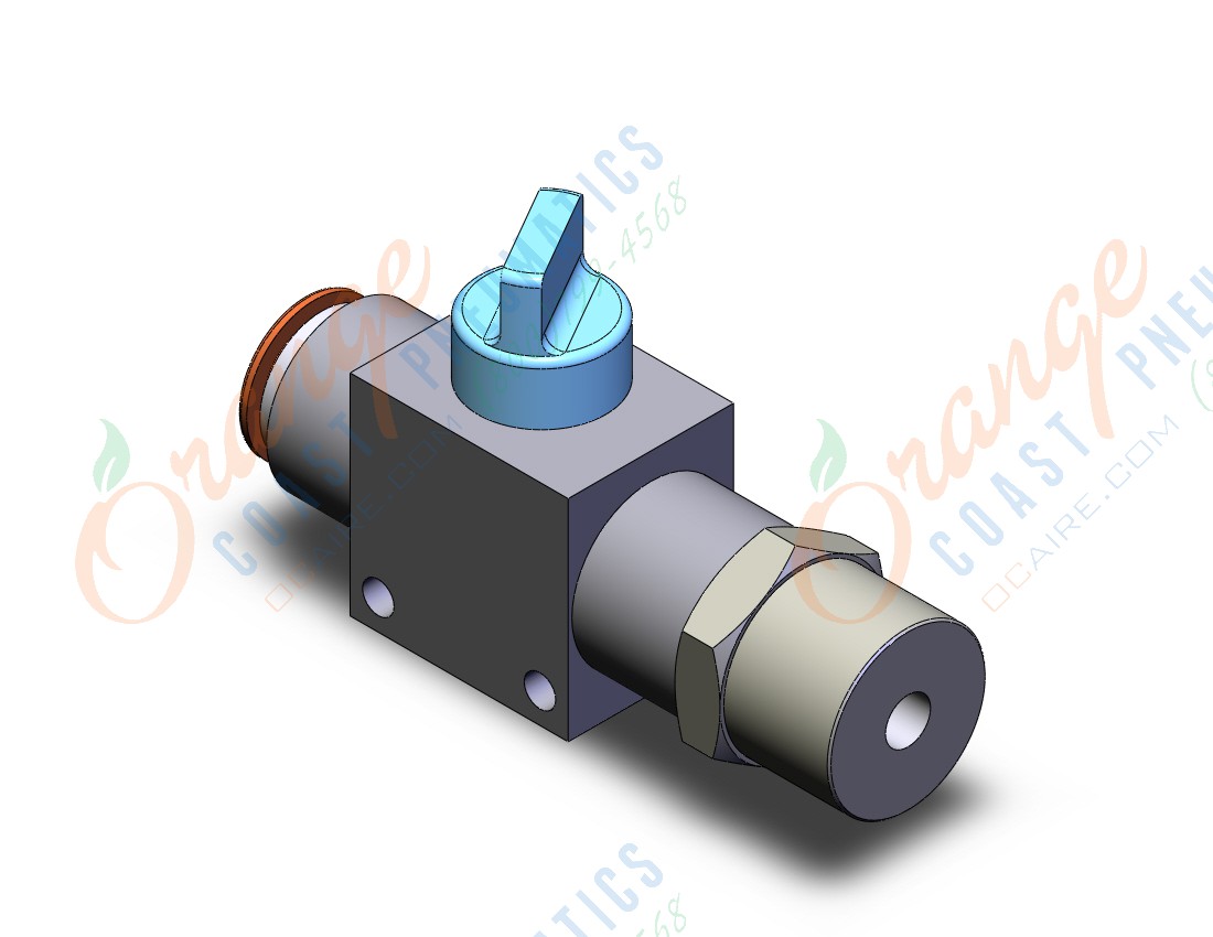 SMC VHK3-12F-04S finger valve, VHK2 FINGER VALVE*** - Orange Coast Pneumatics