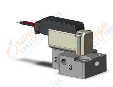SMC S070B-5BC-M3 valve, base mount w/sub-plate, S070 SOLENOID VALVE,3 ...