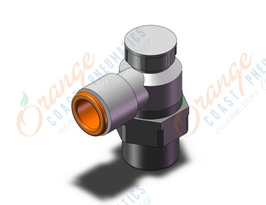 SMC AS3201F-03-11A speed controller w/ fitting, FLOW CONTROL W/FITTING ...