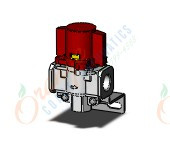 SMC VHS40-F04A-B single action relief valve, VHS HAND VALVE - Orange ...