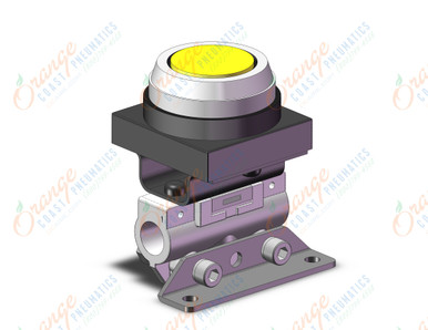 SMC VM130-01-33A-B mech valve, VM (VFM/VZM) MECHANICAL VALVE - Orange ...