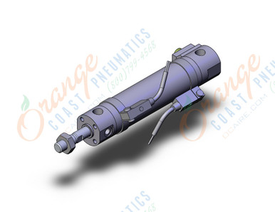 SMC CDBG1BN25-75-HN-H7BL cylinder, CBG1 END LOCK CYLINDER - Orange ...