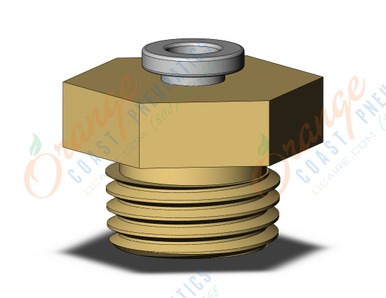 SMC KQ2H04-02AP fitting, male connector, KQ2 FITTING (sold in packages of 10; price is per piece ...