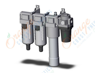 SMC IDG30LAV4-N03C air dryer, membrane w/sep/reg, IDG MEMBRANE AIR ...