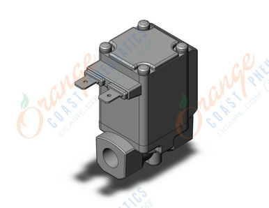 SMC VX212AYG direct operated 2 port valve (n.c.), 2 PORT VALVE - Orange ...