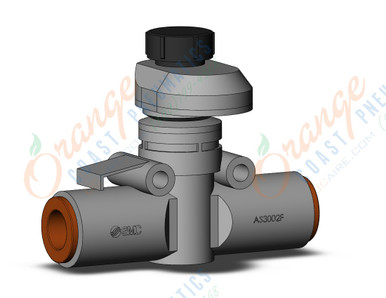 SMC AS3002FSG3-11 speed controller, inline, with indicator, FLOW ...