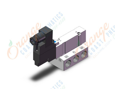 SMC 10-SY5140-5DZ valve, sgl sol, base mt, din, 4/5 PORT SOLENOID VALVE ...